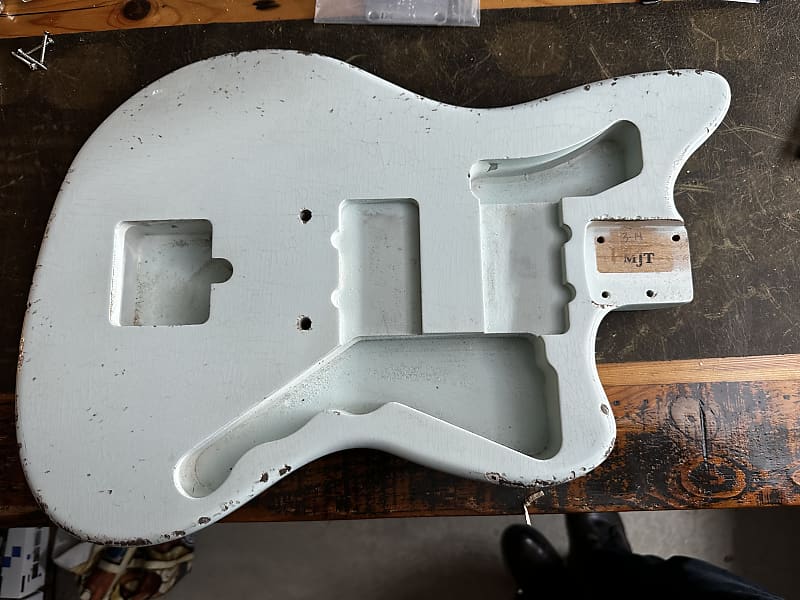 MJT Jazzmaster Body VTJ Faded Sonic Blue - Relic | Reverb