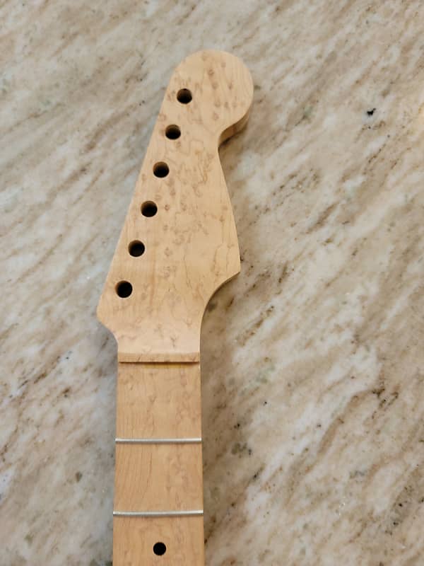 Coastal Customs S - Style 3A Birdseye Maple Guitar Neck 22 | Reverb