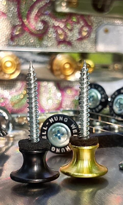 Well-Hung Pro-Pins 3 pairs - Oversize Strap Buttons, Jumbo | Reverb