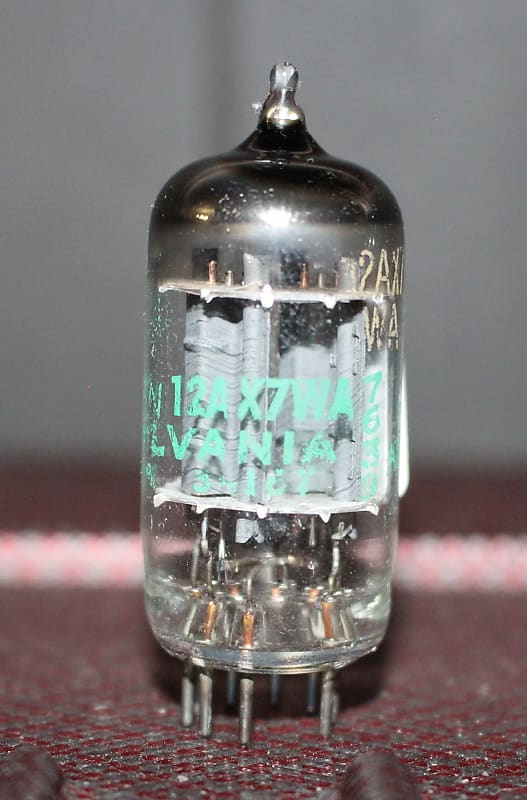SYLVANIA JAN 12AX7 WA ECC83 LONG PLATE PERFECT BALANCE COPR | Reverb