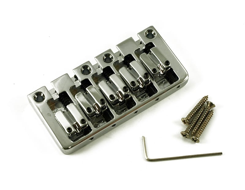 5-String Modern Style Bass Bridge, #TLB5SCR - CHROME | Reverb