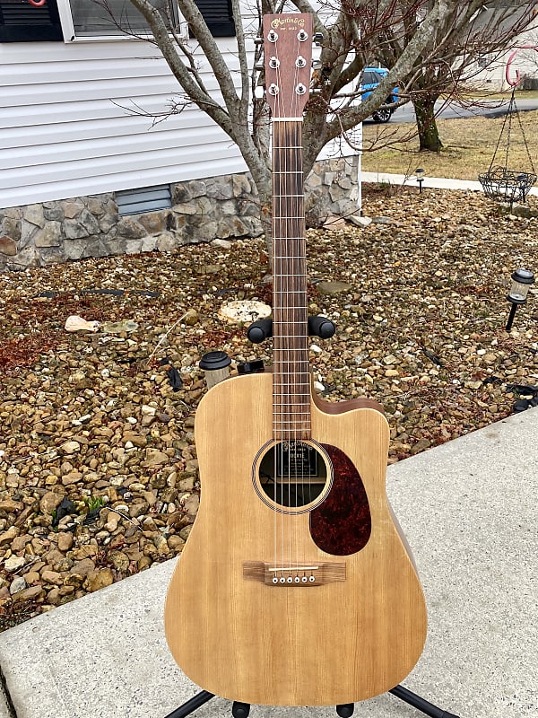 Martin DCX1E Natural Acoustic Electric Guitar | Reverb
