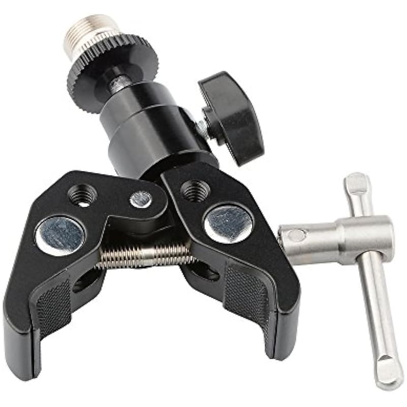 Crab Clamp Articulated 1/4 Mini Ball Head for Microphones | Reverb
