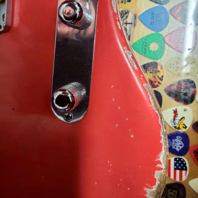 MJT Telemaster loaded body 2023 - Aged fiesta red | Reverb