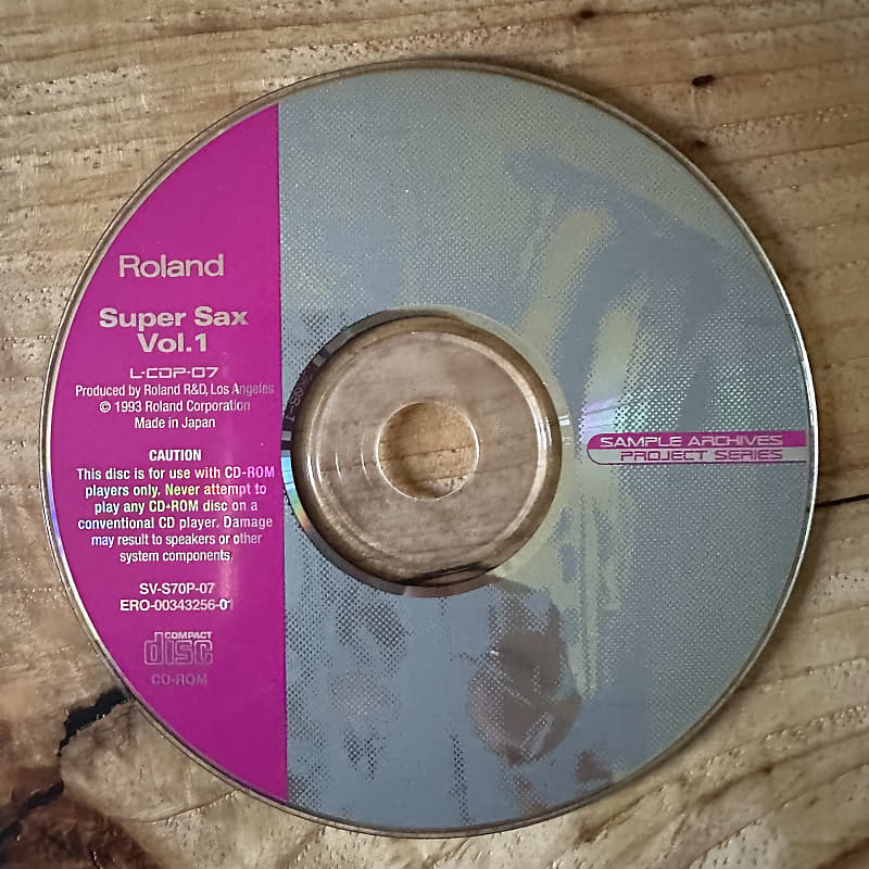 (17885) Roland Super Sax Vol. 1 CD ROM SV-S70P-07 Sample | Reverb