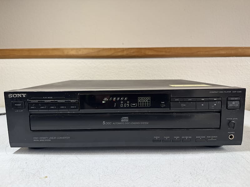 Sony CDP-C225 CD Changer 5 Compact Disc Player HiFi Stereo | Reverb