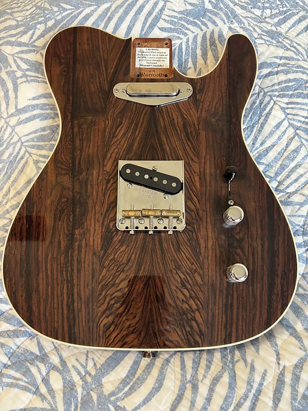 Warmoth Telecaster Body Mahogany Rosewood Top Lollar Bare | Reverb