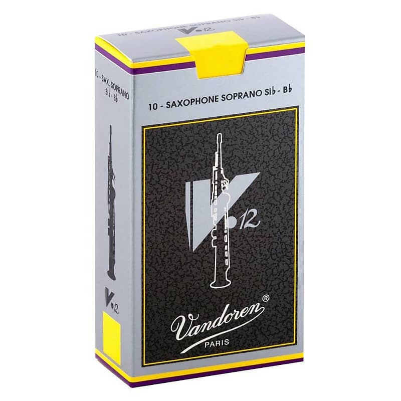 Vandoren Soprano Sax V.12 Reeds Strength 4, Box of 10 | Reverb