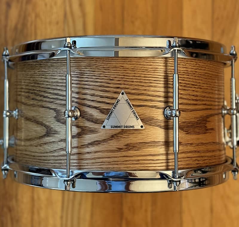 Summit Drums 13x7 Solid Shell Red Oak | Reverb