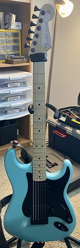 Fender / Squire Stratocaster Hardtail Partscaster 2020 Aqua | Reverb