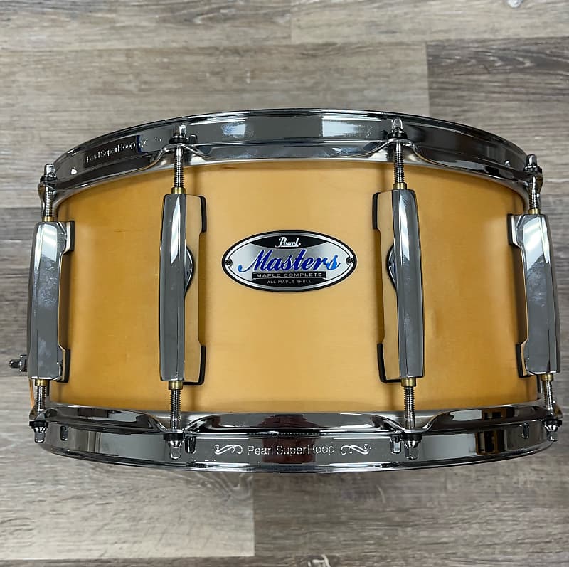 Pearl Masters 14x6 snare in Natural Maple finish | Reverb