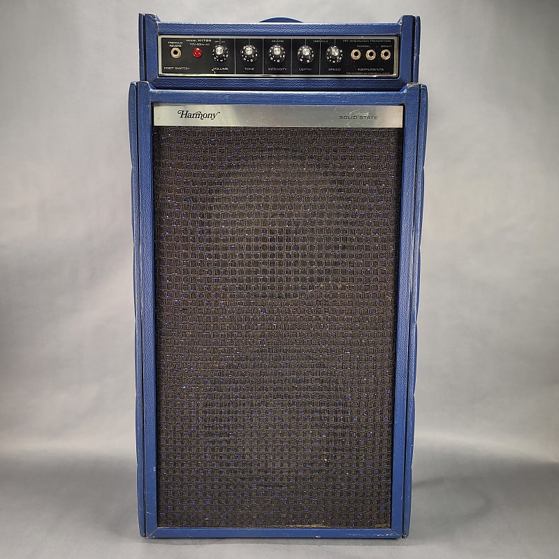 1972 Harmony Piggy Back Guitar Amp Model H1720 Blue Tuck n' | Reverb