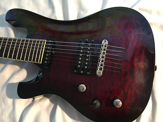 Schecter 007 Elite 7 String Electric Guitar Left Handed Lefty | Reverb