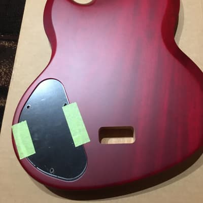 Warmoth Diamondback -SG style body Transparent red | Reverb