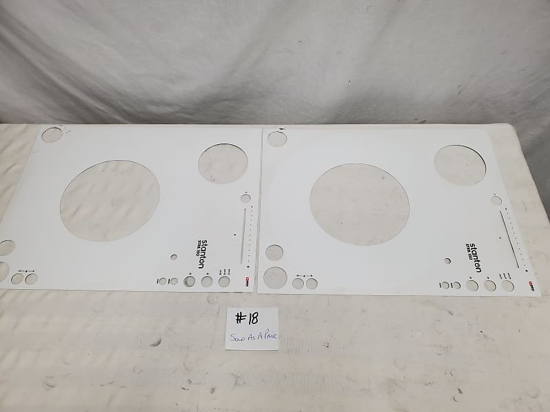 STANTON 12 INCH SKIN STR8-150 WHITE PAIR #18 SKINZ FOR | Reverb