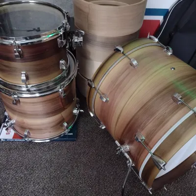 Rainbow Poplar Solid Shell Steam Bent Bop Drum Set By Erie | Reverb