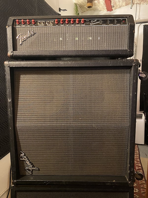 Fender 412 Dual Showman Cabinet mid 90s - Black | Reverb