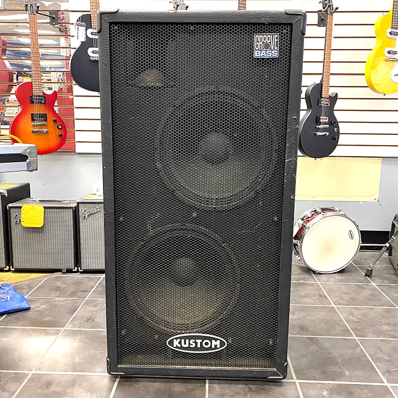 Kustom Groove Bass 2x15Bass Cabinet Used | Reverb
