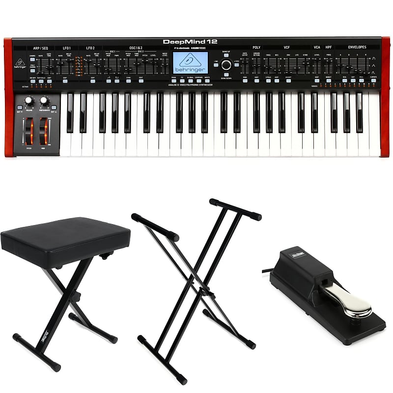 Behringer DeepMind 12 49-key 12-voice Analog Synthesizer | Reverb