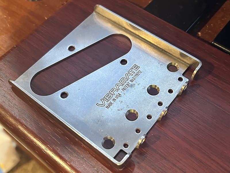 Vibramate V5-TEV-SC Telecaster Bridge - Notched for Bigsby | Reverb
