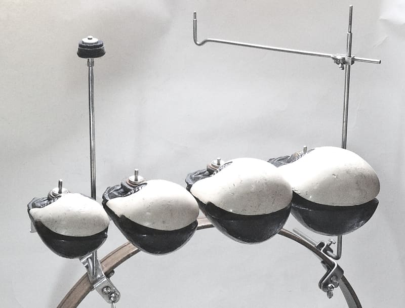 Ludwig Temple Block Setup with Two Cymbal Arms - Traps Era | Reverb