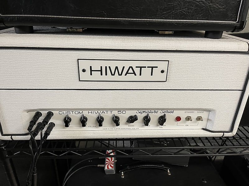 Hiwatt Custom 50 Signature Series - White Tolex | Reverb
