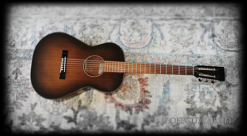 Loef Guitars "00" all-Mahogany 2022 natural sunburst | Reverb