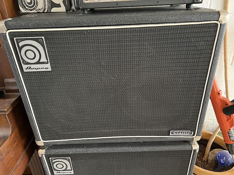 Ampeg 2x10 Classic cab 1990’s Black | Reverb