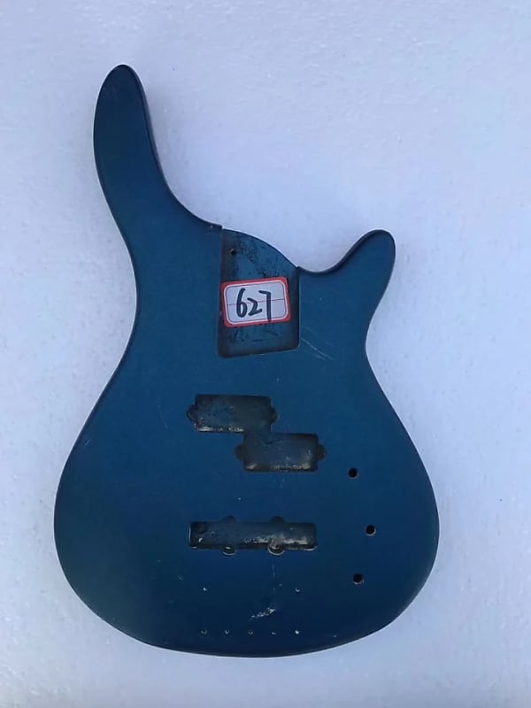 Blue Color 4 String Bass Guitar Body | Reverb