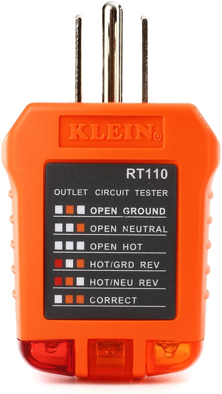 Klein Tools RT110 Power Outlet Receptacle Tester (5-pack) | Reverb