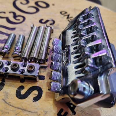 Schaller tremolo bridge for stratocaster/similar - gold. Made | Reverb