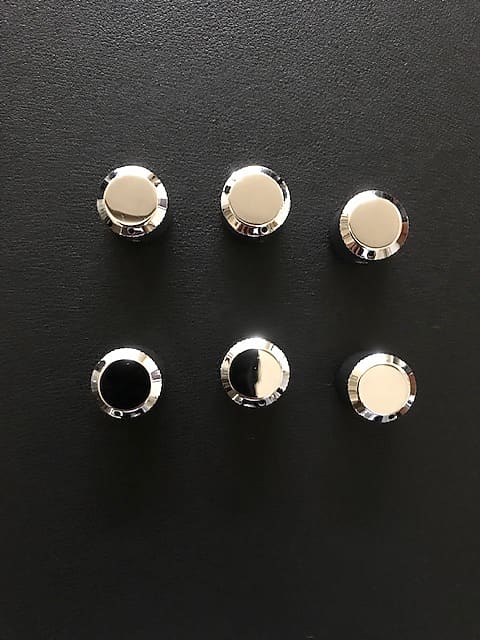 John East Chrome Single Knobs Chrome (3) | Reverb