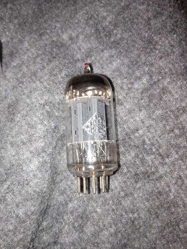 1 Rare Medical Red Tip Telefunken Rib plate 12ax7 tube | Reverb
