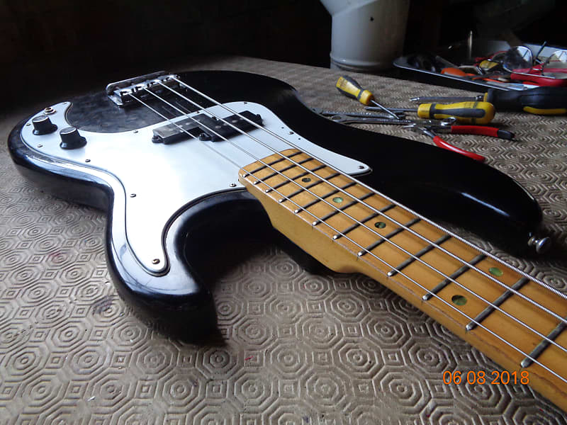 Encore P-bass middle aged black | Reverb