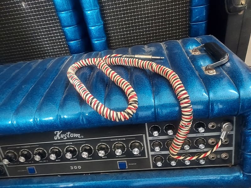60's Vintage COILY CORD Rare Color Guitar Cable | Reverb