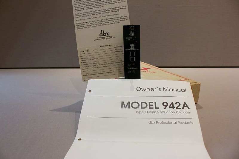 NOS Dbx 942 A Noise Reduction DBX 900 Series | Reverb