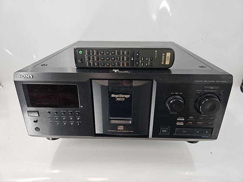 Sony CDP-CX300 300 Disc CD Changer with Remote *NEW BELTS* - | Reverb