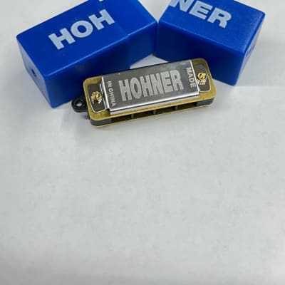 Playable Hohner Mini Harmonica Key of C Model # 38-C in Blue | Reverb
