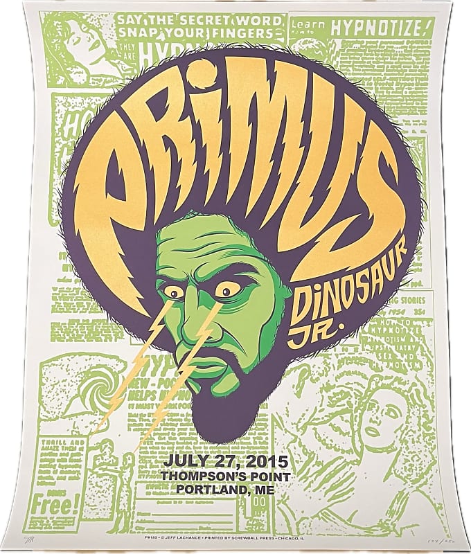 Primus SILKSCREEN CONCERT POSTER 2015 | Reverb