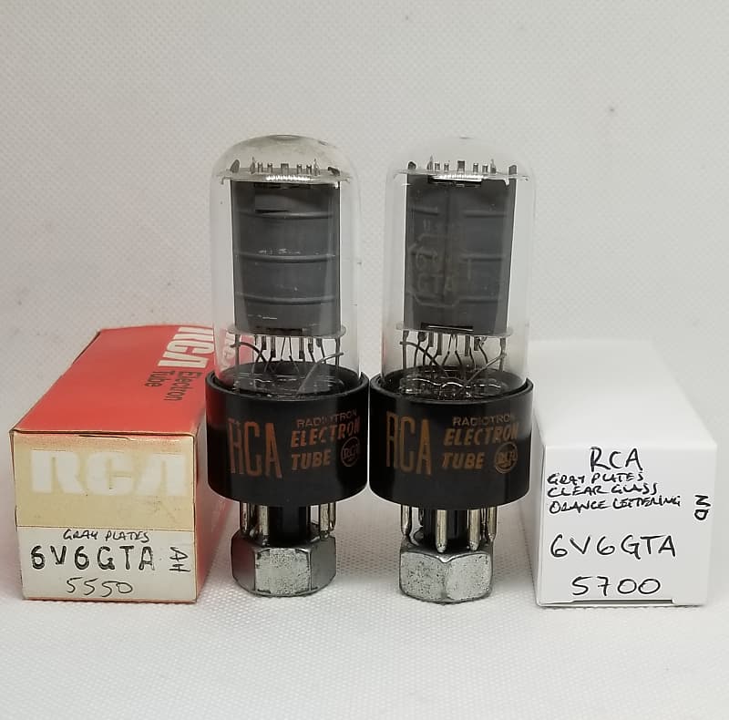 RCA 6V6GTA Almost Perfectly Matched Pair (2.6%) NOS 6V6 | Reverb