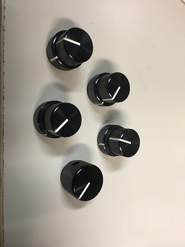 Sadowsky Type Black Aluminum Knobs (1 large, 4 stacked / | Reverb