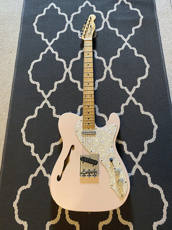 Fender Masterbuilt Thinline Telecaster 2018 - shell pink | Reverb