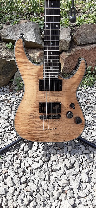 Schecter C-1 Snow Leopard 6 String Electric Guitar | Reverb