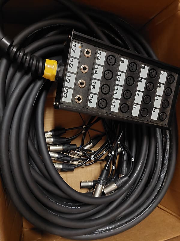 Proco Stage master 16 Channel Snake 4 1/4 Sends 1990s Black | Reverb