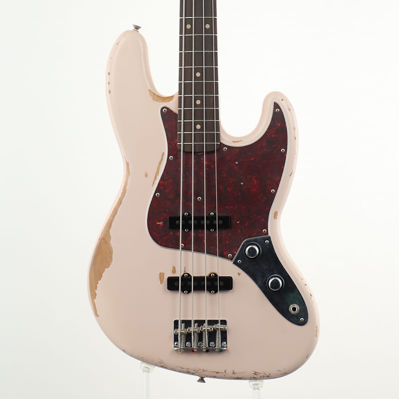 Fender Artist Series Flea Jazz Bass Faded Shell Pink [SN | Reverb