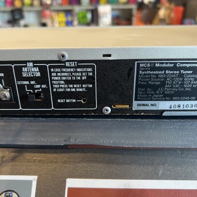 MCS modular component systems Synthesized stereo tuner | Reverb