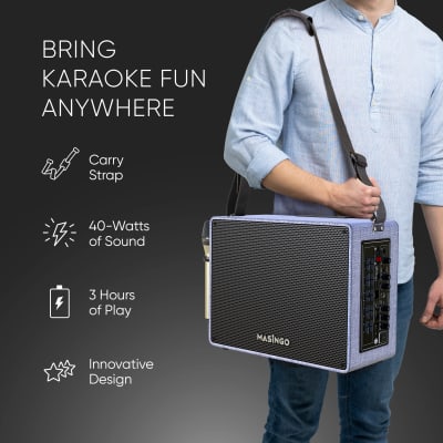 MASINGO Professional Karaoke Machine with Lyrics Display | Reverb
