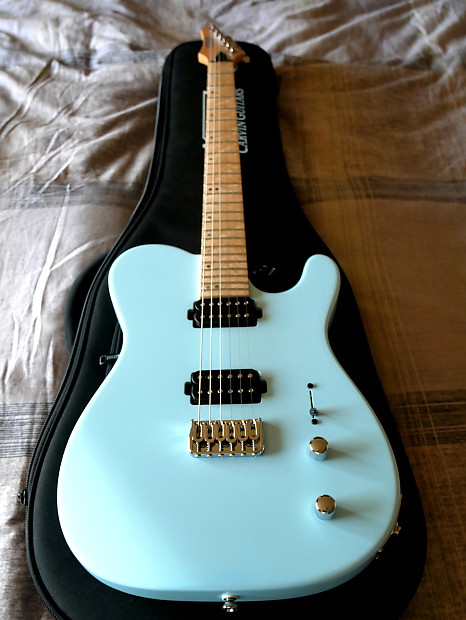 Kiesel S6H 2017 Light Blue Matte Baritone Custom USA American | Reverb