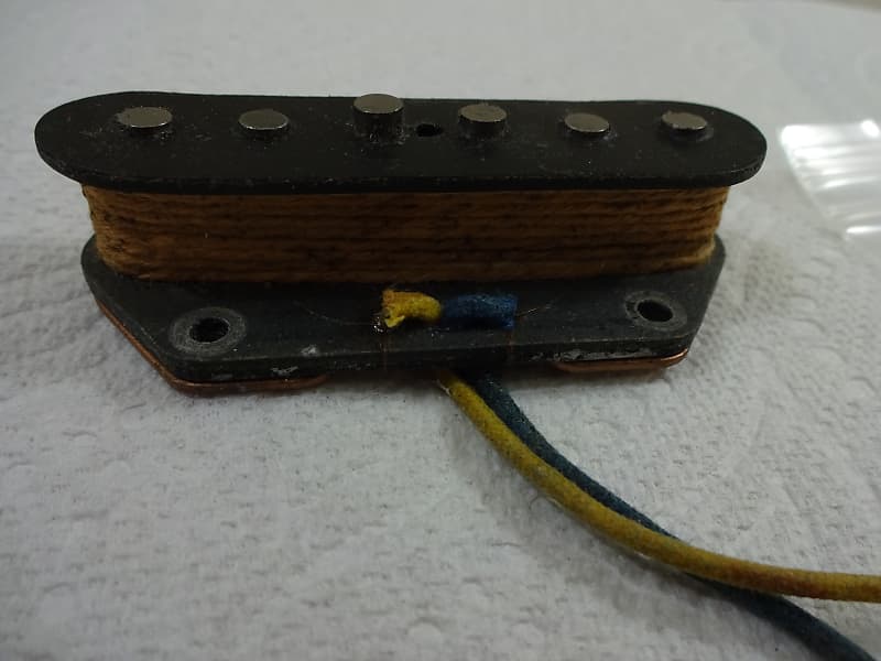 Fender Telecaster 1970's Bridge pickup changed to cloth leads | Reverb