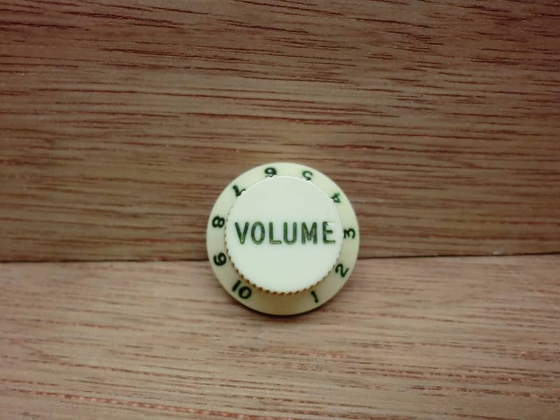 Genuine Vintage 60s/70s Fender USA Guitar Volume Knob - Aged | Reverb
